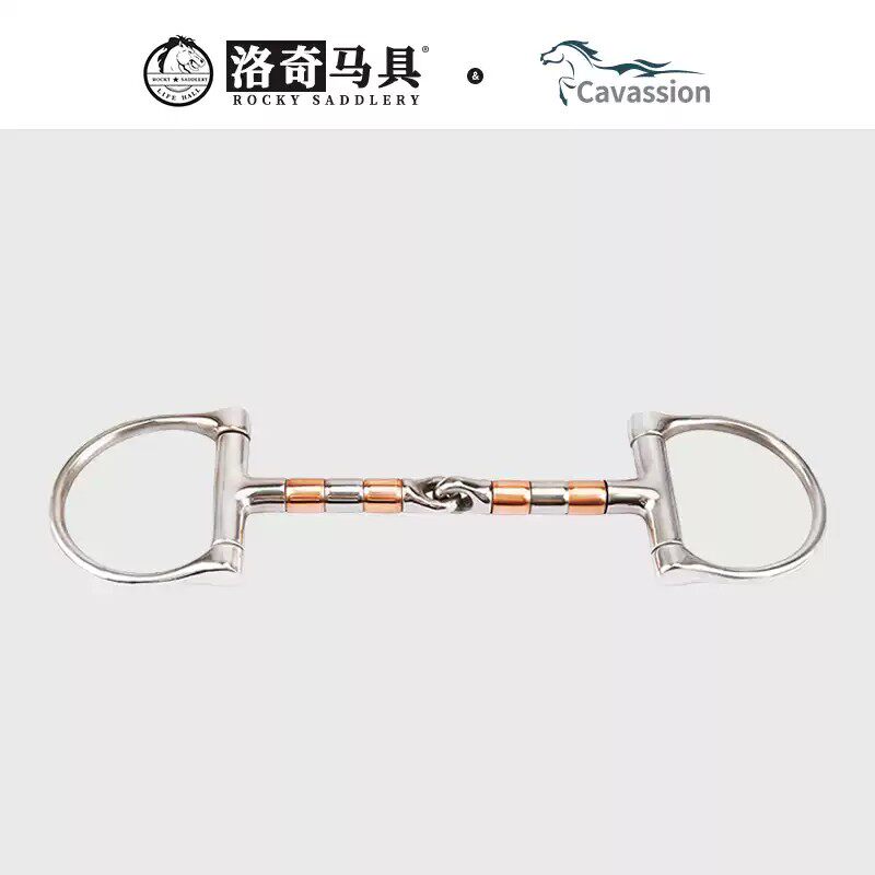 Cavassion D形滚轴衔铁马口衔铁嚼子 洛奇马具8209084