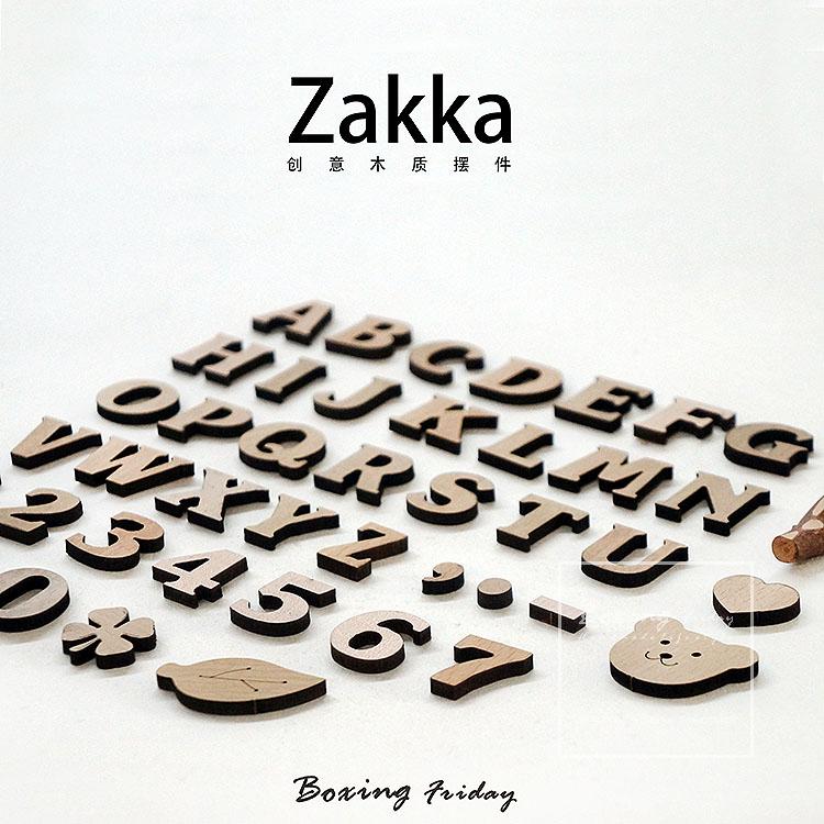 DIY原色切粒英文字母数字 小清新ZAKKA礼品装饰家居摆件拍下留言_虎窝淘
