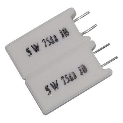 20只5W水泥电阻 5W75RJ 75欧 75R 立式 原装