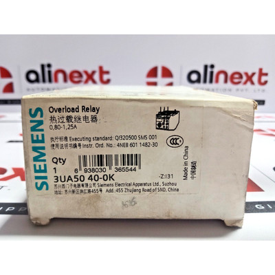西门子过载继电器 3UA50 40-0K
