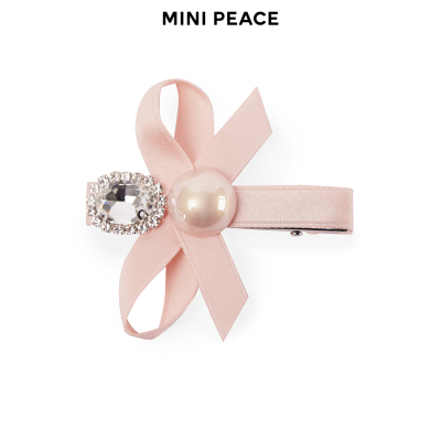 【专柜同款】MINIPEACE太平鸟童装女童发夹蝴蝶结水钻儿童发饰