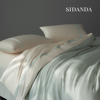 SIDANDA140支棉天丝四件套轻奢流光棉丝滑凉感亲肤床单床笠