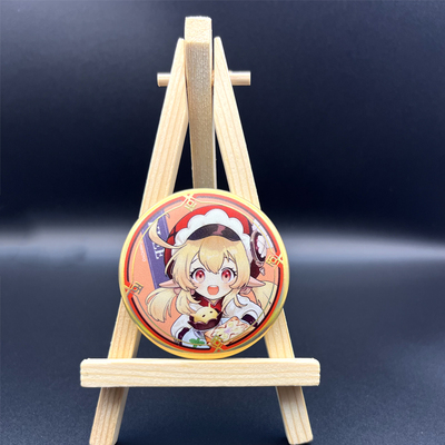 原神联动甜品天堂cafe正比吧唧定制烫金徽章魈可莉阿贝多绫华万叶