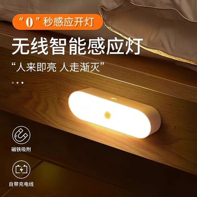 Smart Rechargeable Motion Voice Sensor Night Light Wireless