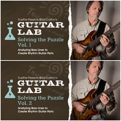 TrueFire Guitar Lab Solving the Puzzle Bard Carlton 2套吉他