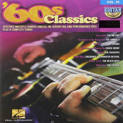 Guitar Play Along Vol.24 60s Classics 60年代经典吉他独奏教程