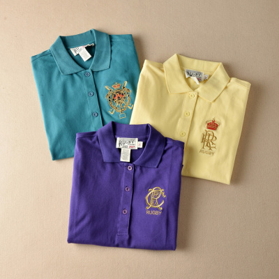精品美式全棉短袖翻领t恤polo