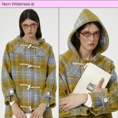 霓虹大荒野重磅格纹牛角扣