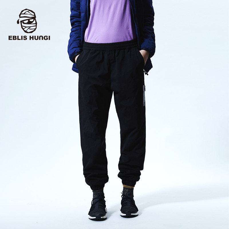 Eblis hungi木乃伊原创设计潮牌男女同款防水加绒保暖休闲长裤_虎窝淘