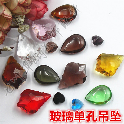 水滴爱心巴洛克吊坠玻璃穿孔珠