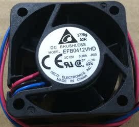 全新原装 12V 0.18A 三线报警 EFB0412VHD-R00交换机测试风扇