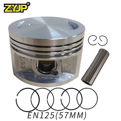 跨境摩托车活塞适用Haojue Suzuki EN125 HJ125 RV125 125CC 套塞