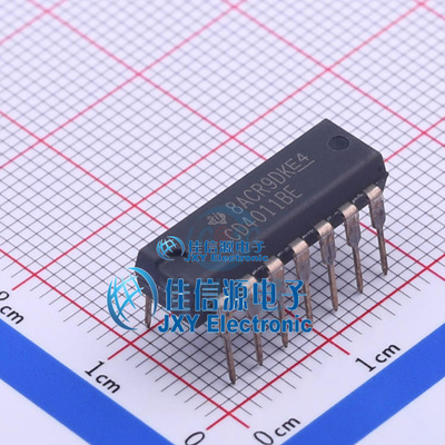 逻辑门     CD4011BE  TI()  DIP-14