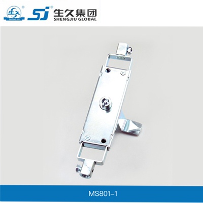 生久柜锁MS801-1GGD柜门锁 GGD电柜门天地连杆门锁 S形一字锁芯