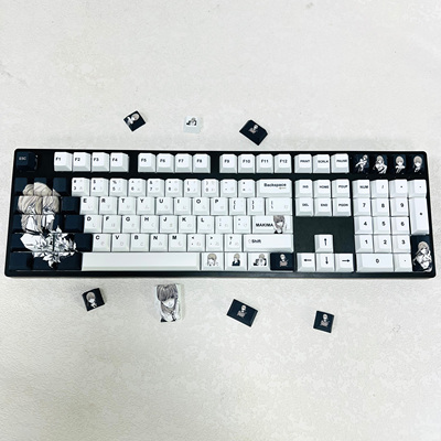 玛奇玛键帽日文字根五面热升华pbt个性化定制wooting rakka HM66