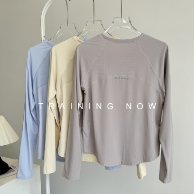 健身服运动上衣女训练跑步罩衫