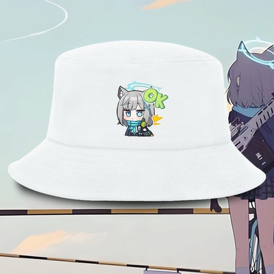 蔚蓝档案砂狼白子白洲梓渔夫帽