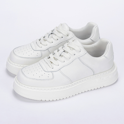 真皮板鞋男款低帮软底休闲小白鞋