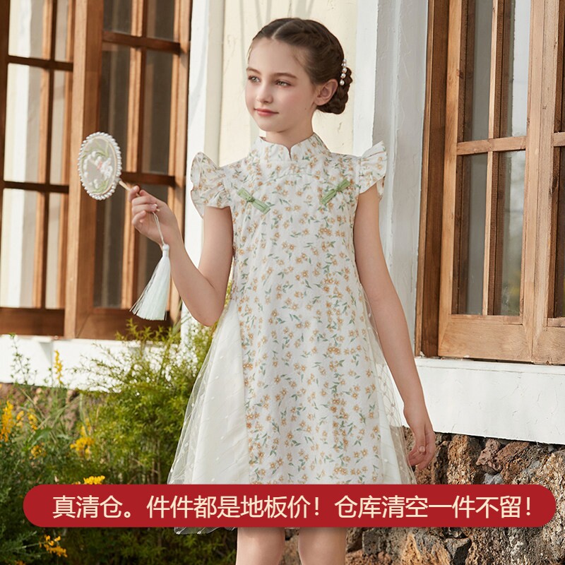 女童连衣裙儿童新中式旗袍裙子夏装2026新款国风夏季公主汉服