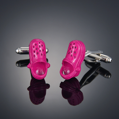 时尚风红色法式衬衣配饰袖扣