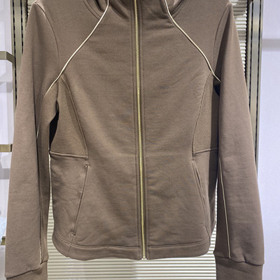 爱慕运动运动AS144T62正品秋日向暖24秋冬女士带帽拉链棉质短外套