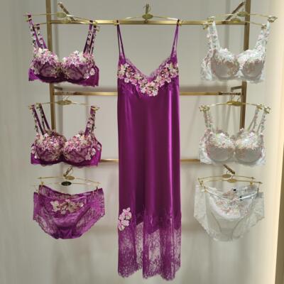 salute莎露特LS31C5性感桑蚕丝带蕾丝边吊带睡裙衬裙LB31C5配3280