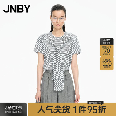 【秋冬上新】JNBY/江南布衣25秋新品T恤短袖直筒棉质5P7112890