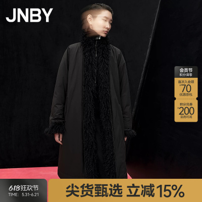 【秋冬上新】JNBY/江南布衣25冬新品羽绒服宽松无领长袖5PBC11580