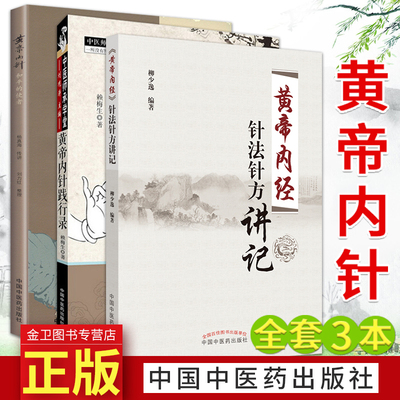 正版套装3本 黄帝内针践行录+黄帝内针和平的使者+黄帝内经针法针方讲记 黄帝内针中医师承学堂
