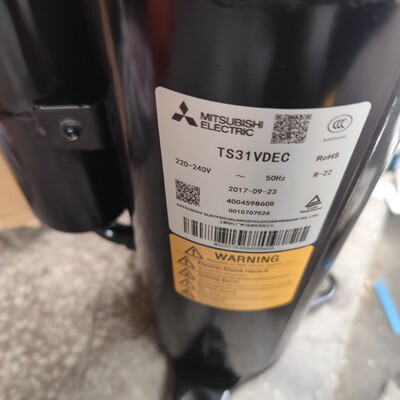 空调制冷压缩机TS31VDEC/ TS33VDEC/ TS36VDEC/适用于三菱制冷