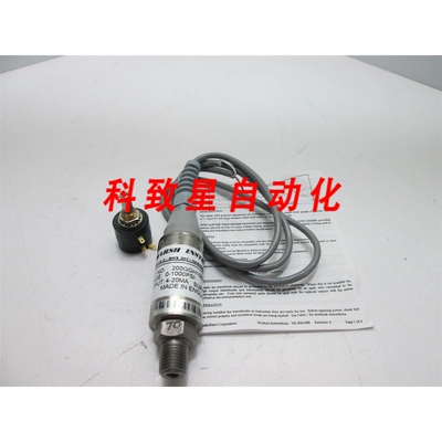 工业配件MARSH 200GGH1002213 范围 0-1000PSI输出4-20MA电源0-10