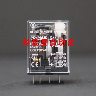 工业配件GE CR420MPLG44J ICE CUBE RELAY 120VAC COIL 14-BLADE