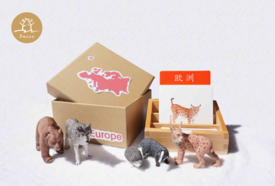 蒙氏南美洲仿真动物模型教具