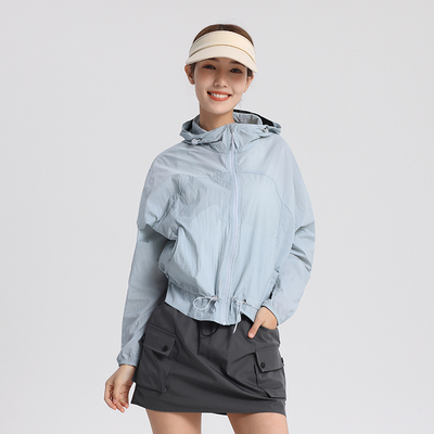 【UPD50+】户外凉感防晒衣女新款夏季轻薄透气连帽服皮肤衣