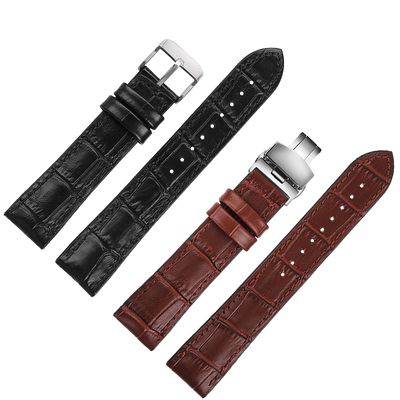 适配卡西欧EFR-303真皮橡胶表带