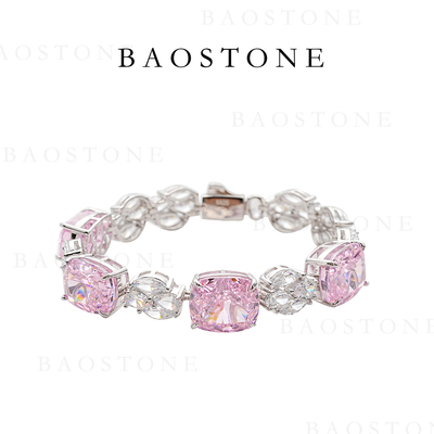 BAOSTONE粉黛佳人轻奢粉钻手链