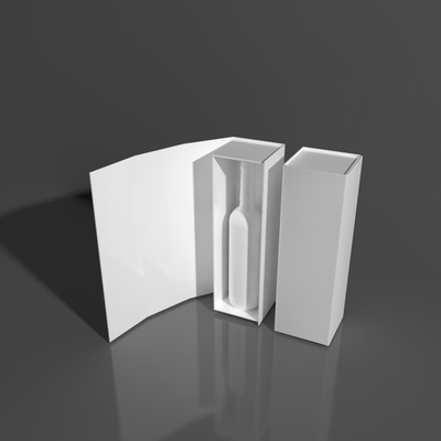 C4D三维模型定制建模纸盒模型酒瓶子盒子酒盒子277