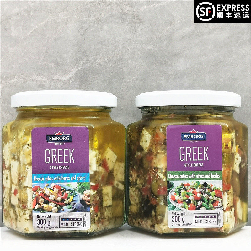 300g Emborg Greek Cheese Cubes艾堡油浸香草橄榄发达干酪_虎窝淘