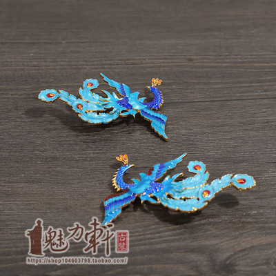 古风延禧攻略妃嫔娘娘景泰蓝发饰