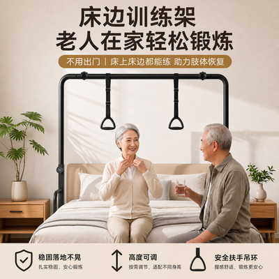 卧床锻炼床上上肢运动恢复家用悬挂式上肢肌力单双杠床头训练架