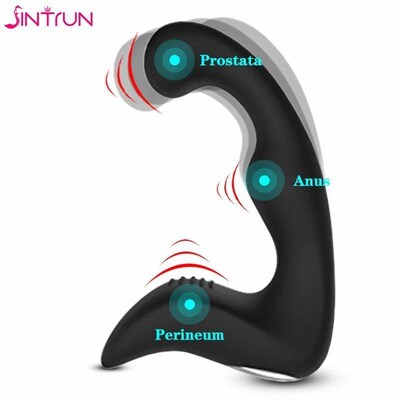 Male Prostate Massager G Spot Vibrator Women Anal Plug Butt