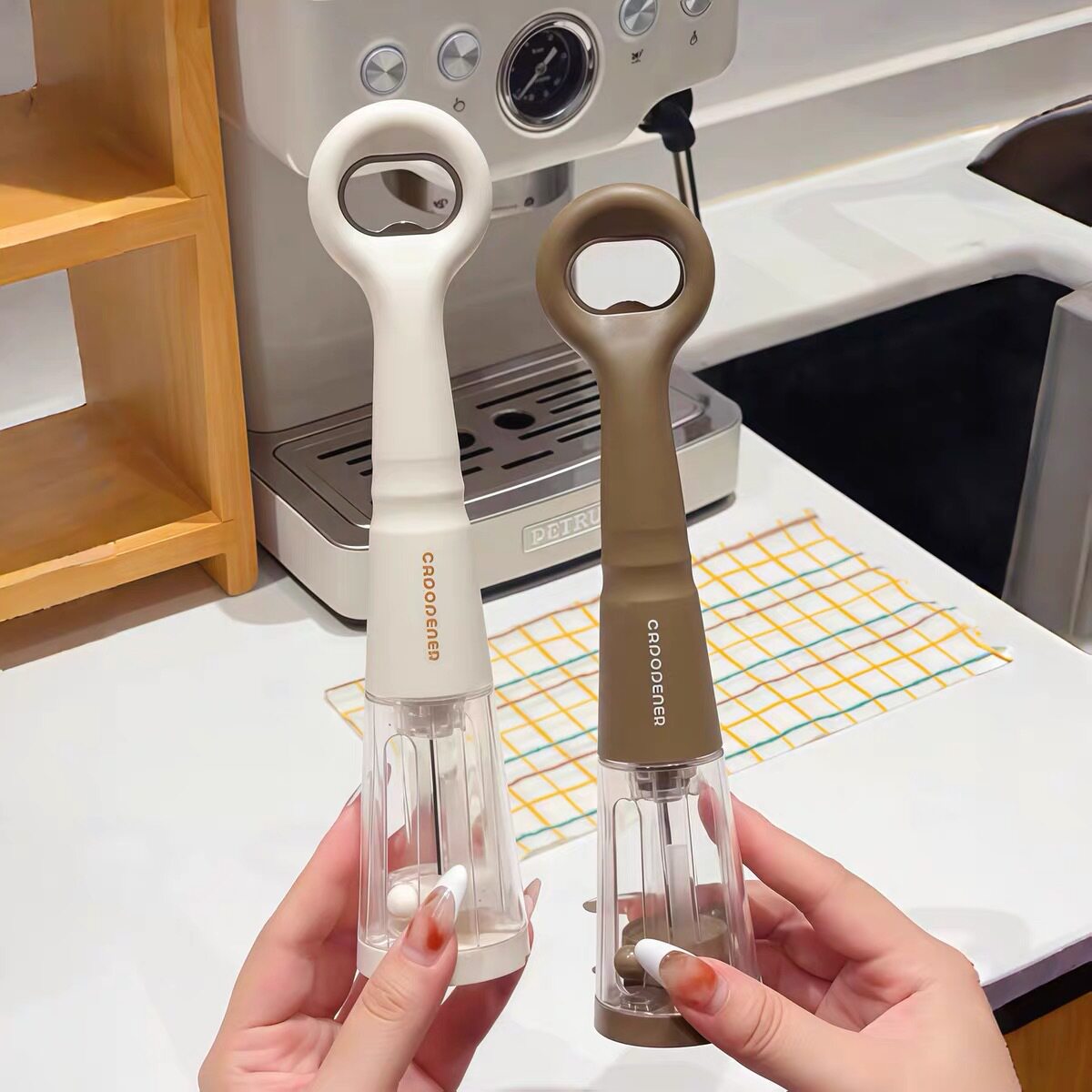 二合一气压式红酒开瓶器家用葡萄酒啤酒开瓶盖起瓶器多功能酒起子