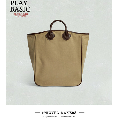 Phigvel Makers大人趣味复古手提包DUCK棉质帆布包日常配搭神器 2