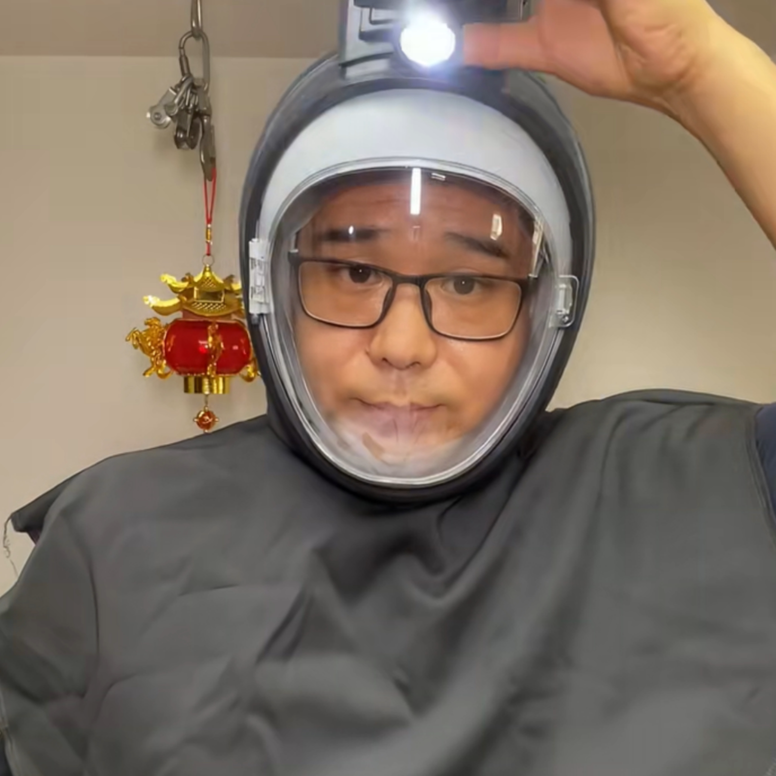 防尘面罩诺一代电动送风防尘面罩收割机专用防尘帽防灰尘透气面罩