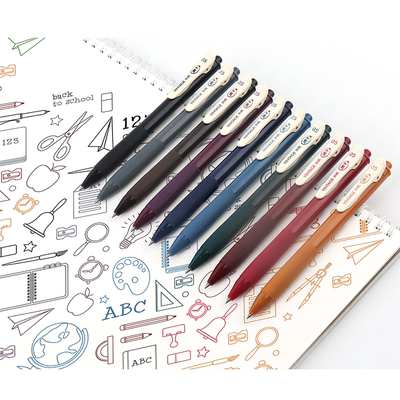 点石复古色速干办公中性笔新品