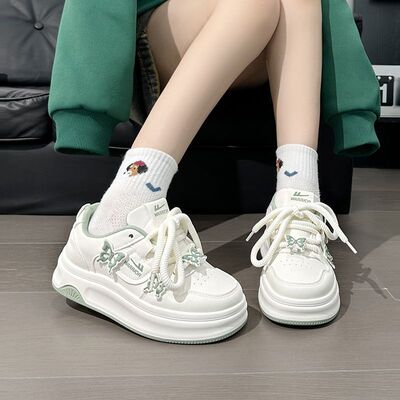 回力蝴蝶小白鞋女2026春季新款厚底休闲板鞋百搭学生运动鞋少女风