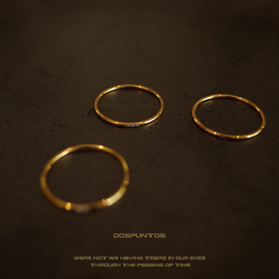 DosPuntos女钛钢欧美细圈戒指