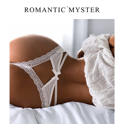 网红欧美蕾丝低腰透气纯棉裆内裤