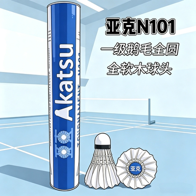 亚克N101一级鹅毛羽毛球