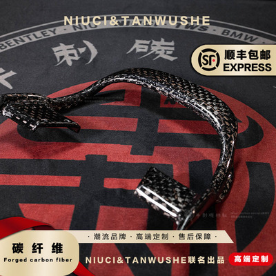 九号电动车 E100P/E200P格子纹碳纤维改装后扶手尾翼赛德斯扶手